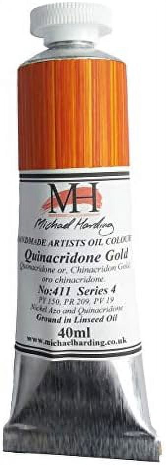 Michael Harding Artist Oil Colours, Quinacridone Gold, 40ml Tube, 41140 ...
