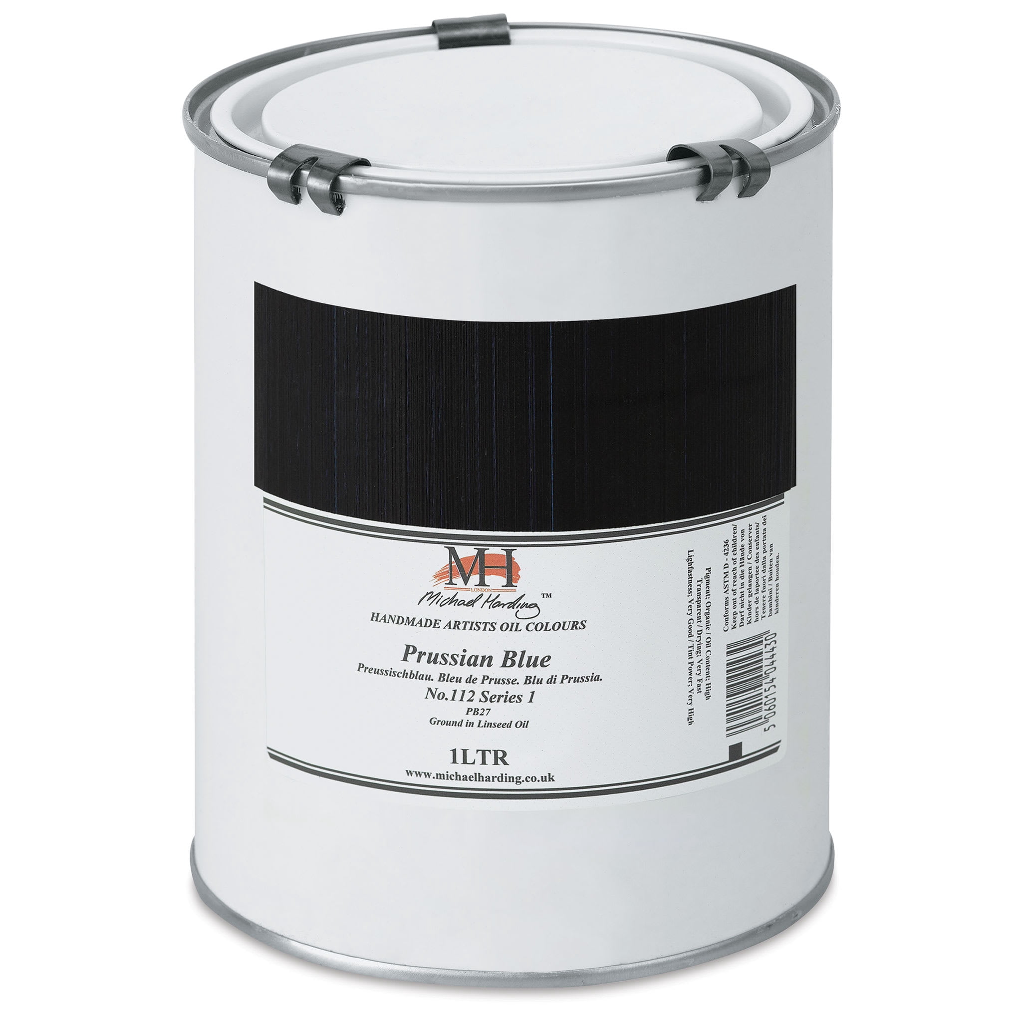 Michael Harding Artists Oil Color - Prussian Blue, 1 Liter - Walmart.com