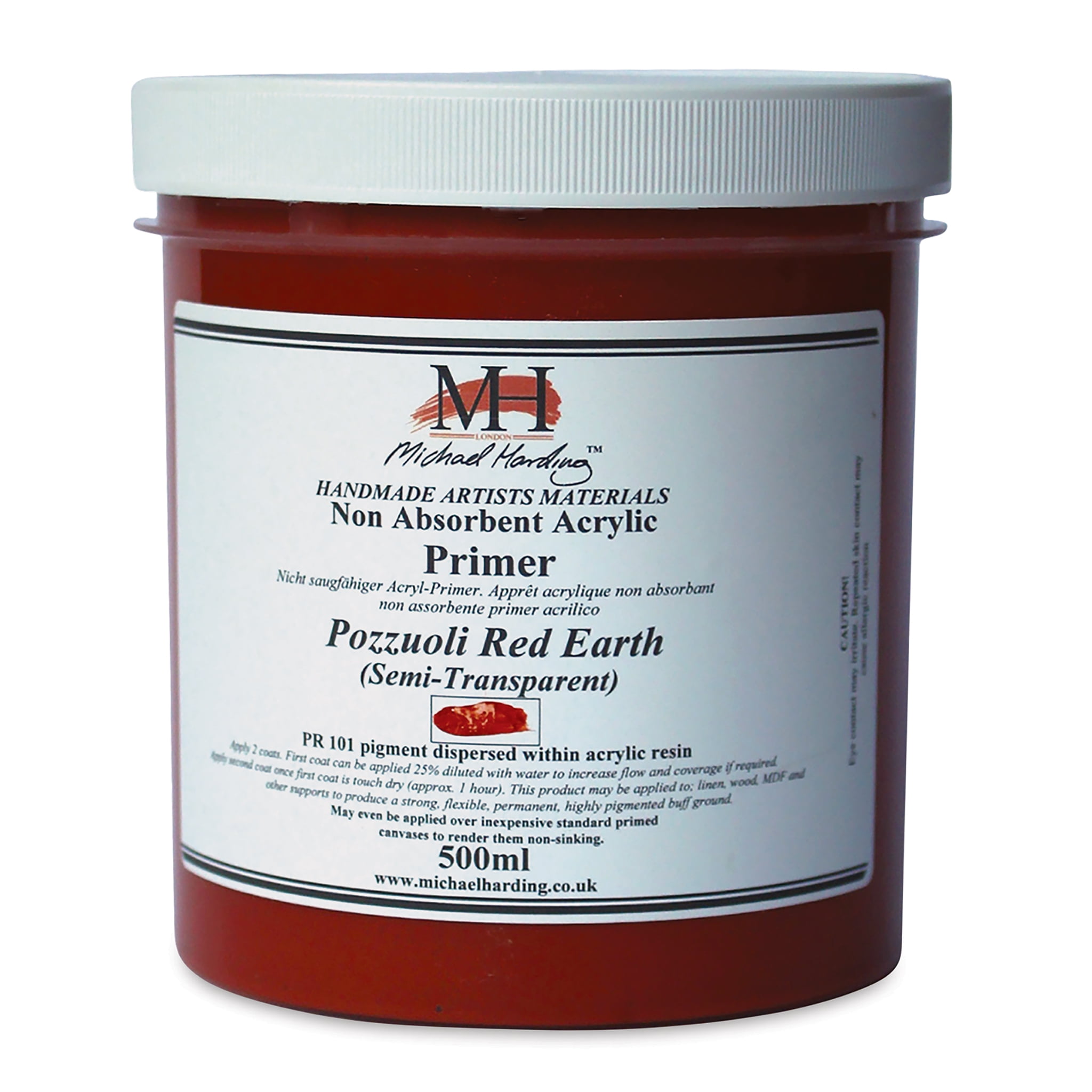 Michael Harding Non-Absorbent Acrylic Primer - Pozzuoli Red Earth (Semi ...