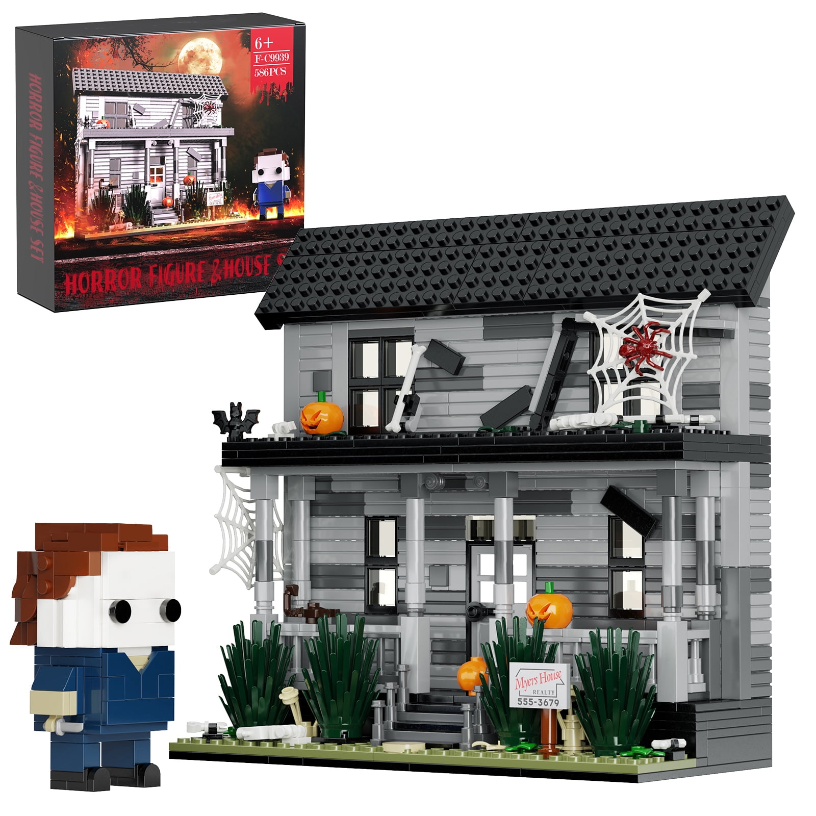 Michael House Building Set - Spooky Horror Theme Model Kit, Creative ...