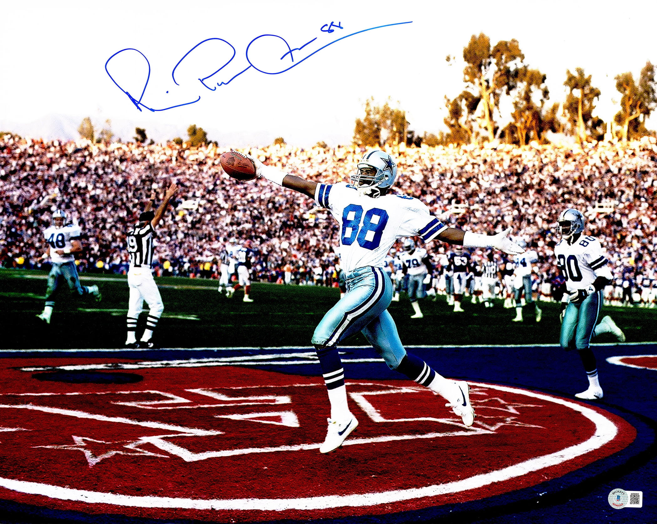 Michael Irvin Autographed 16x20 Photo Dallas Cowboys Beckett BAS ...