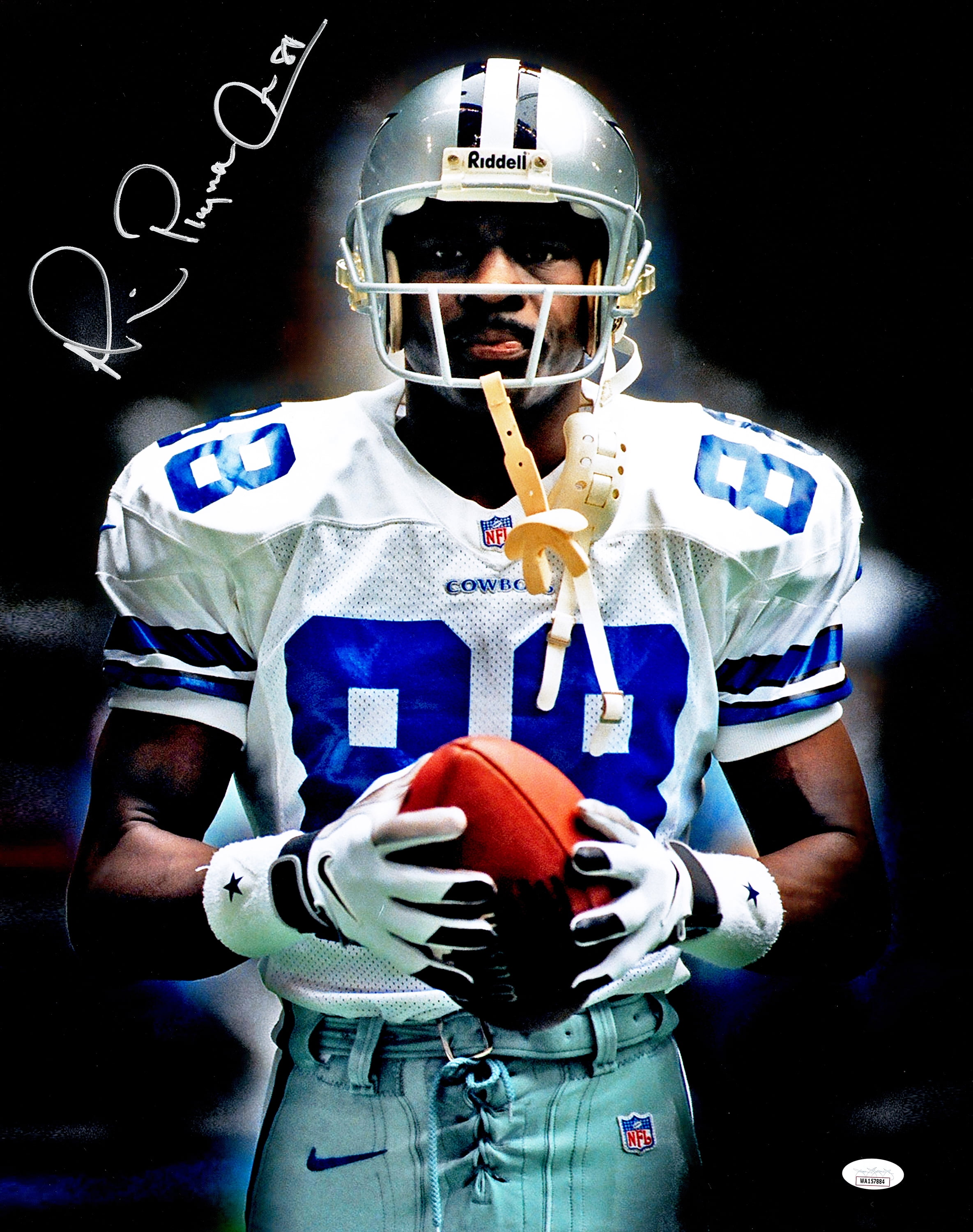 Michael Irvin Autographed 16x20 Photo Dallas Cowboys Spotlight JSA ...