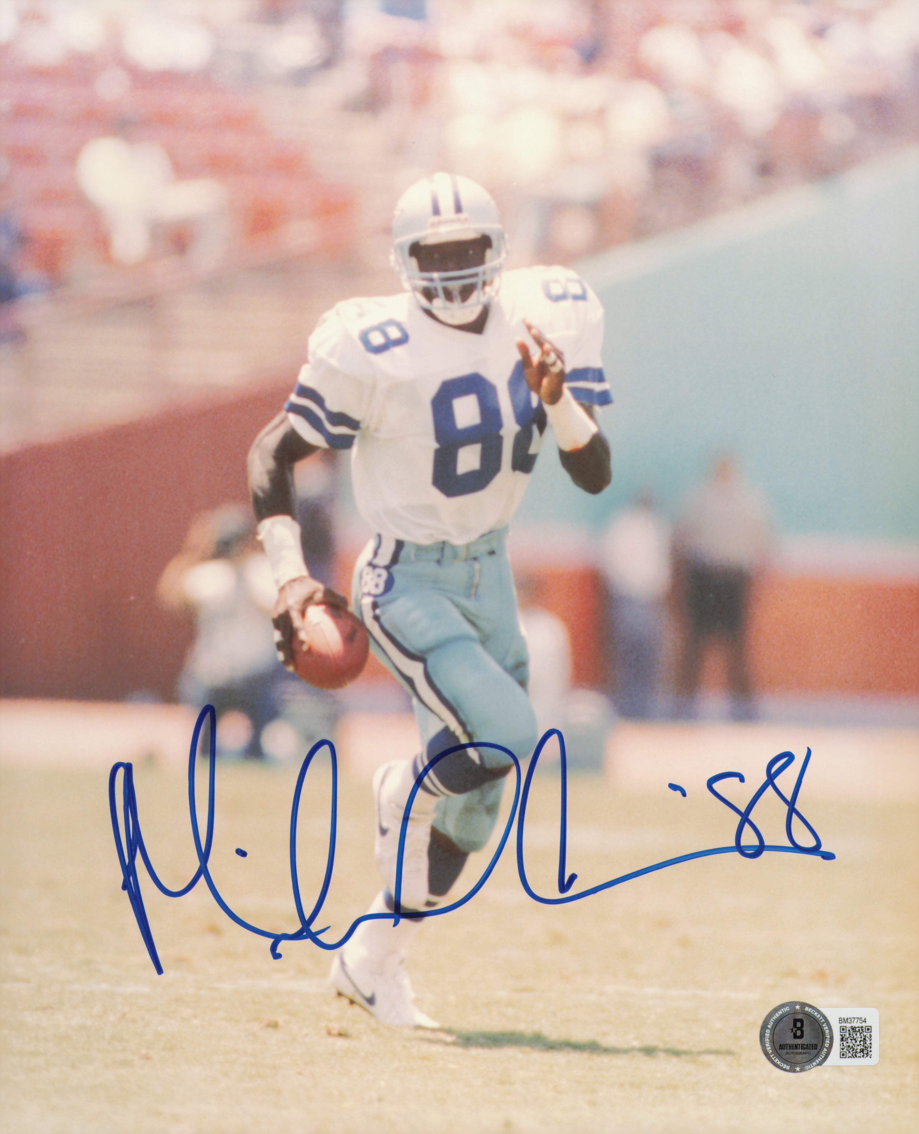 Michael Irvin Autographed 8x10 Photo Dallas Cowboys Beckett BAS QR # ...