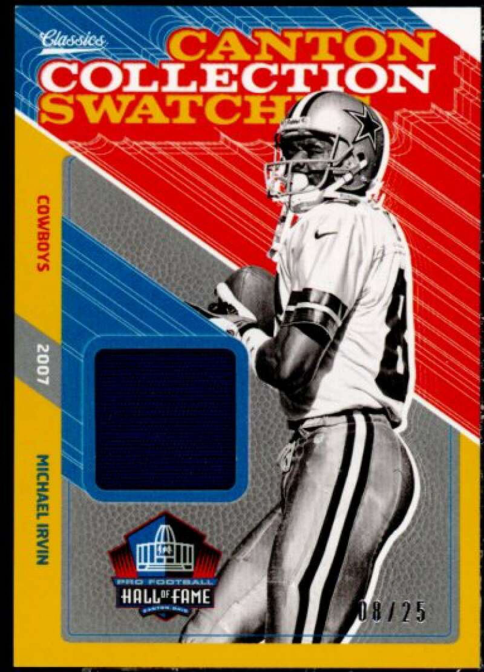 Michael Irvin Card 2018 Classics Canton Collection Swatches Prime #17 ...