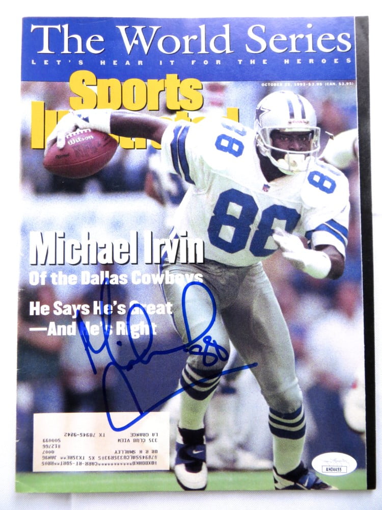 Michael Irvin Signed Autographed Magazine Sports Illustrated 1993 JSA ...