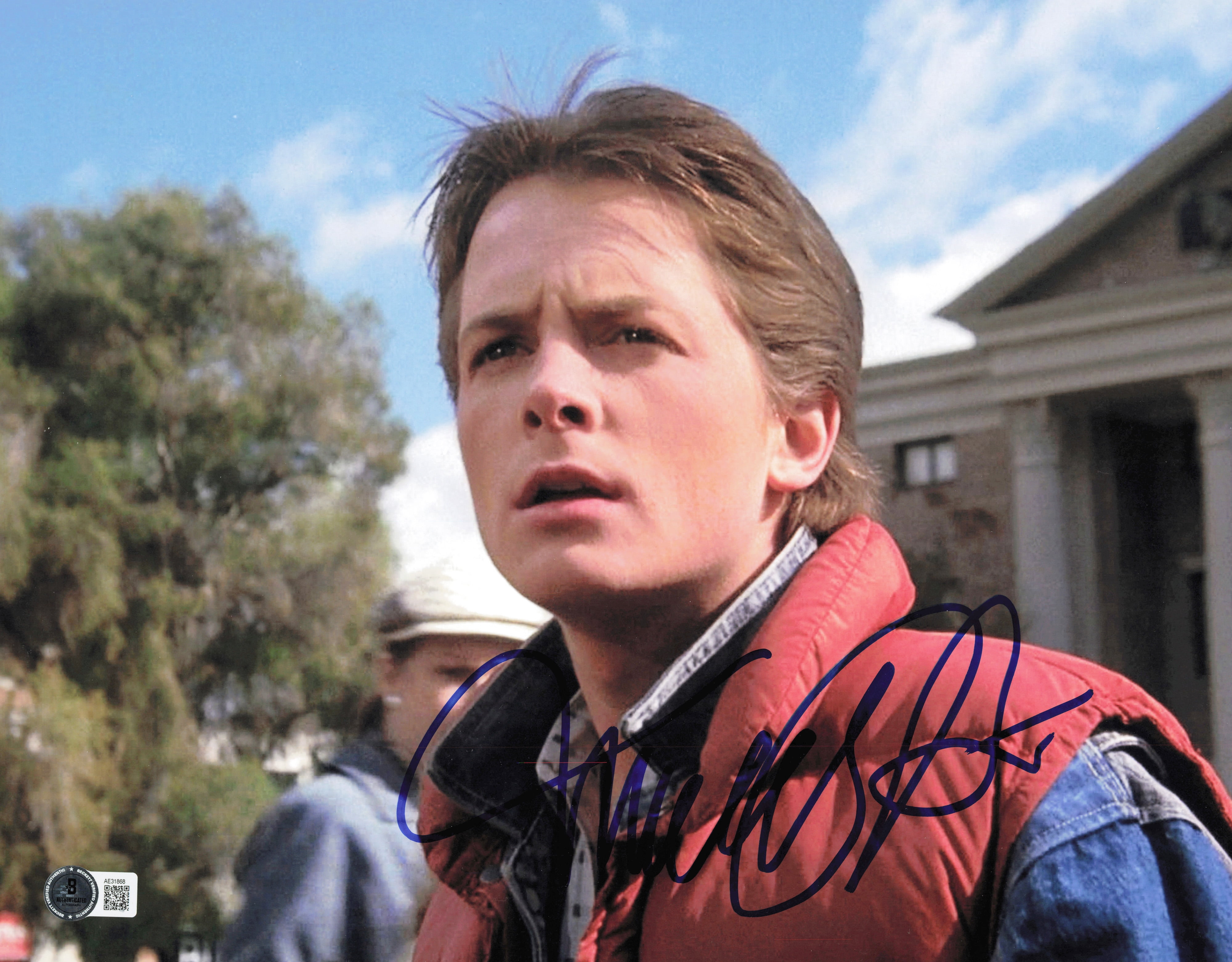 Michael J. Fox Autographed 11x14 Photo Back To The Future Beckett BAS ...
