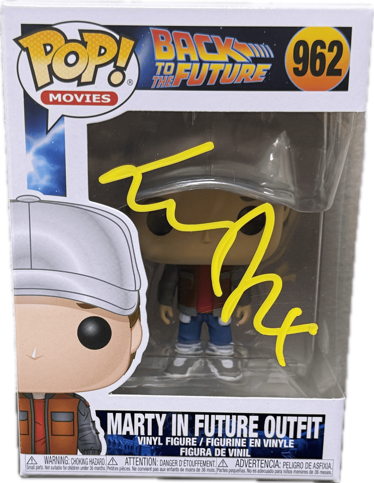 Michael J Fox Marty McFly Signed Back to The Future POP Figure 961 JSA ...