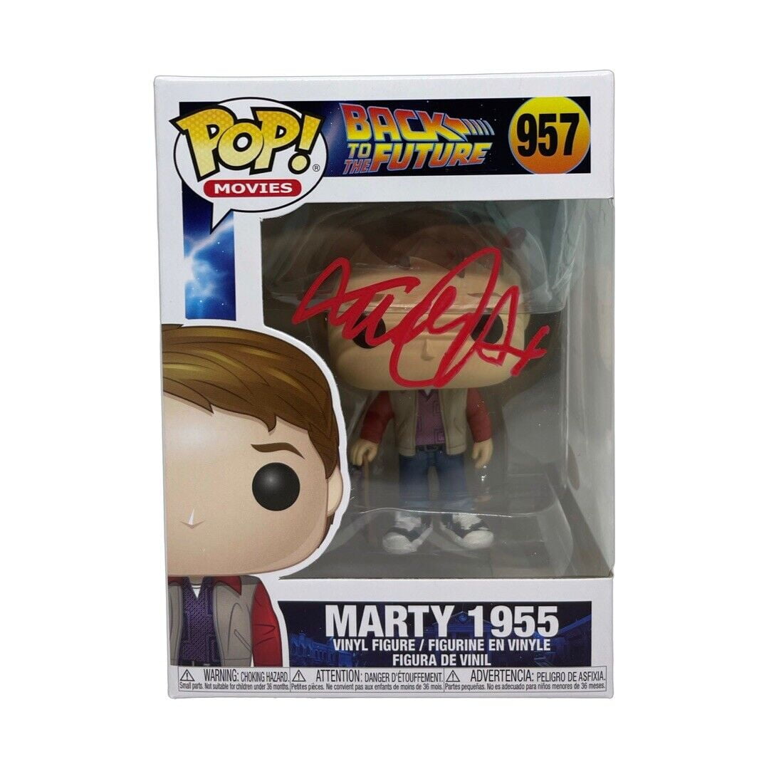 Michael J Fox Marty McFly Signed Back to The Future POP Figure JSA 1955 ...