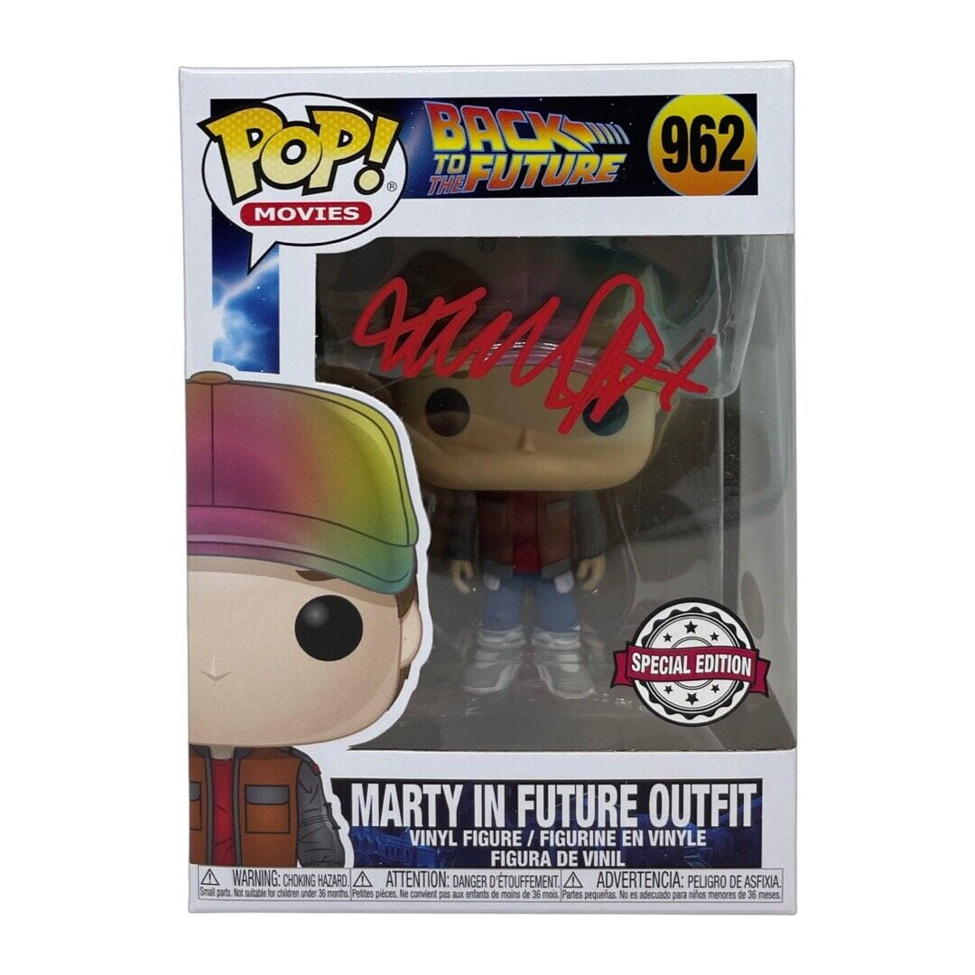 Michael J Fox Marty McFly Signed Back to The Future POP JSA RED Future ...