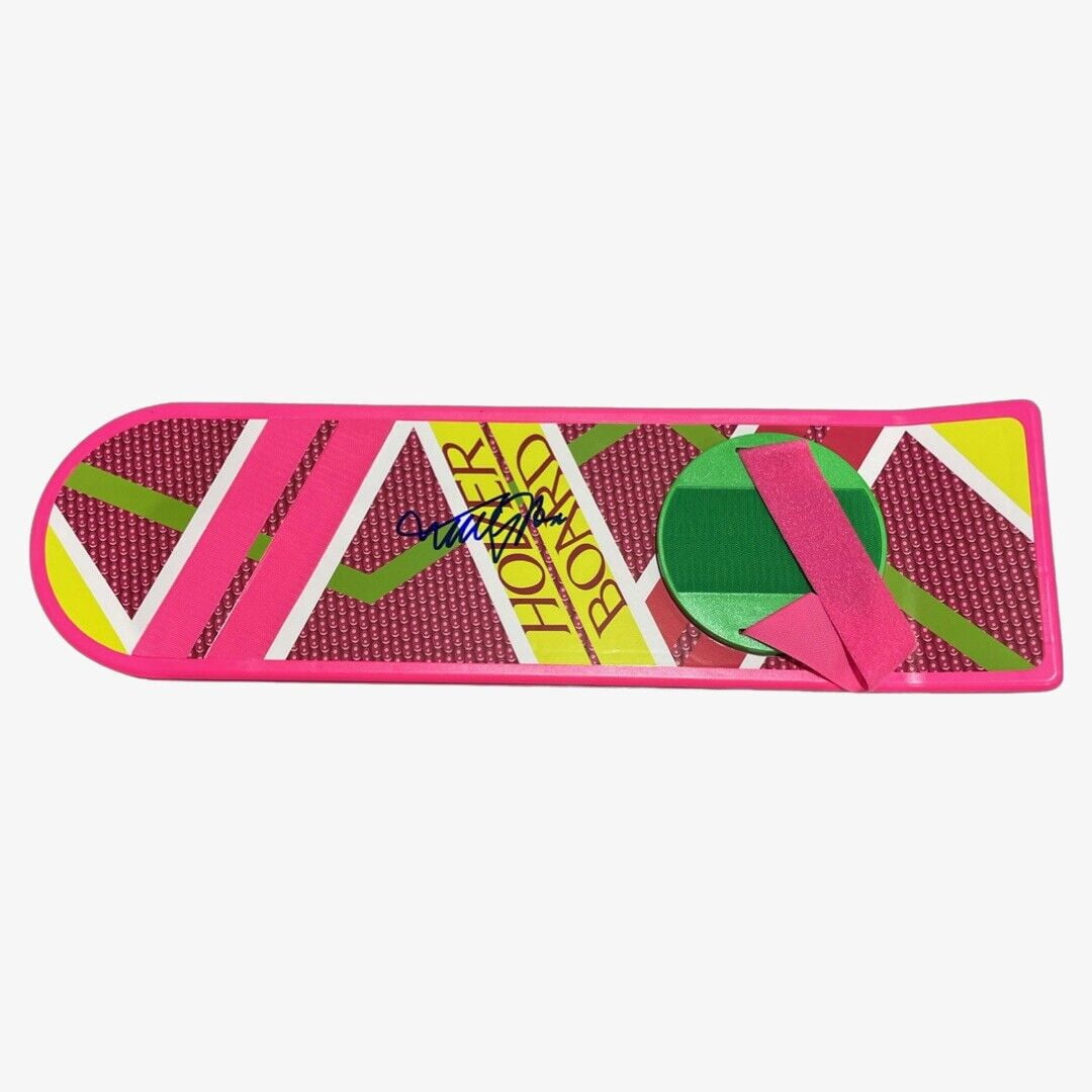 Michael J. Fox Signed Marty McFly Back to the Future Hoverboard JSA ...