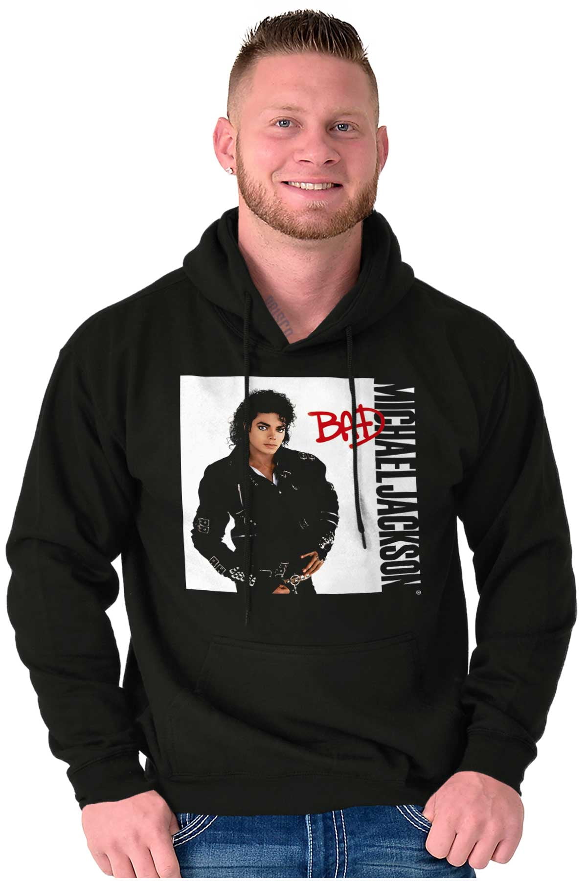 Michael Jackson Bad Album Cover Hoodie Sweatshirt Women Men Brisco ...