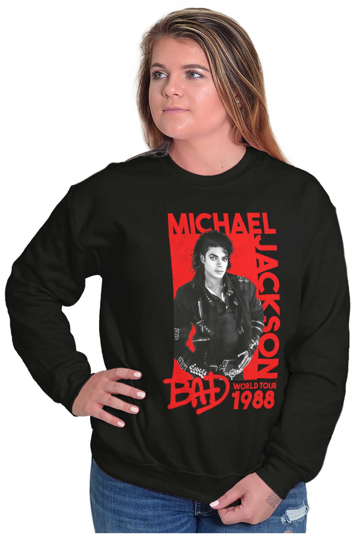 Michael Jackson Bad World Your 1988 Sweatshirt for Men or Women Brisco ...