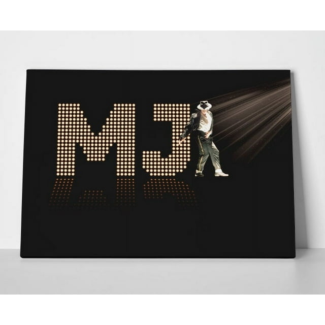 Michael Jackson MJ Poster or Wrapped Canvas - Walmart.com