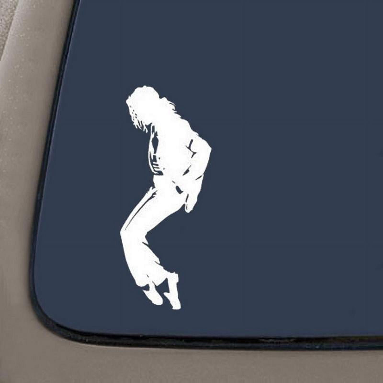 Michael Jackson Silhouette Decal Sticker | 5.5-Inches | White Vinyl ...