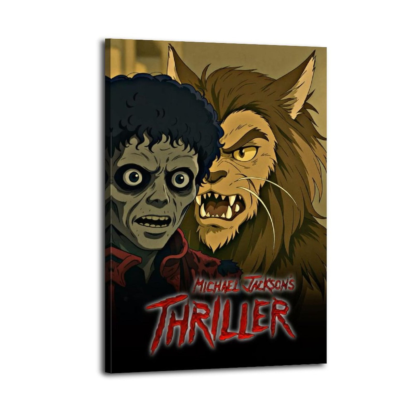 Michael Jackson Thriller Poster Decoration Vibrant High-end Wall ...