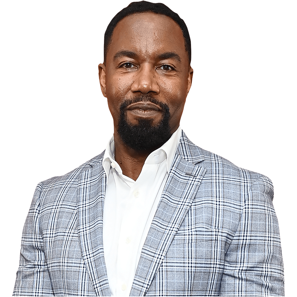 Michael Jai White (Grey Jacket) Half Body Buddy Cutout - Walmart.com