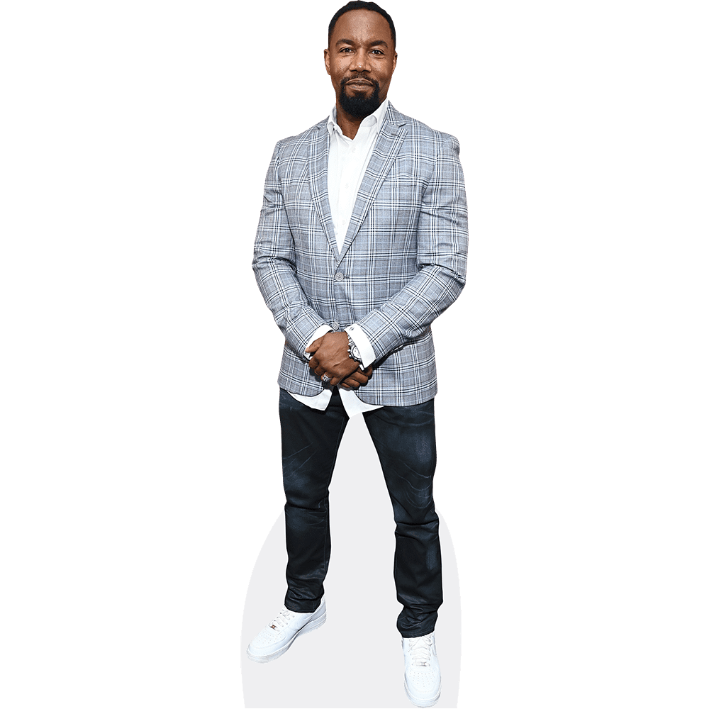 Michael Jai White (Grey Jacket) Mini Size Cutout. Standee. - Walmart.com