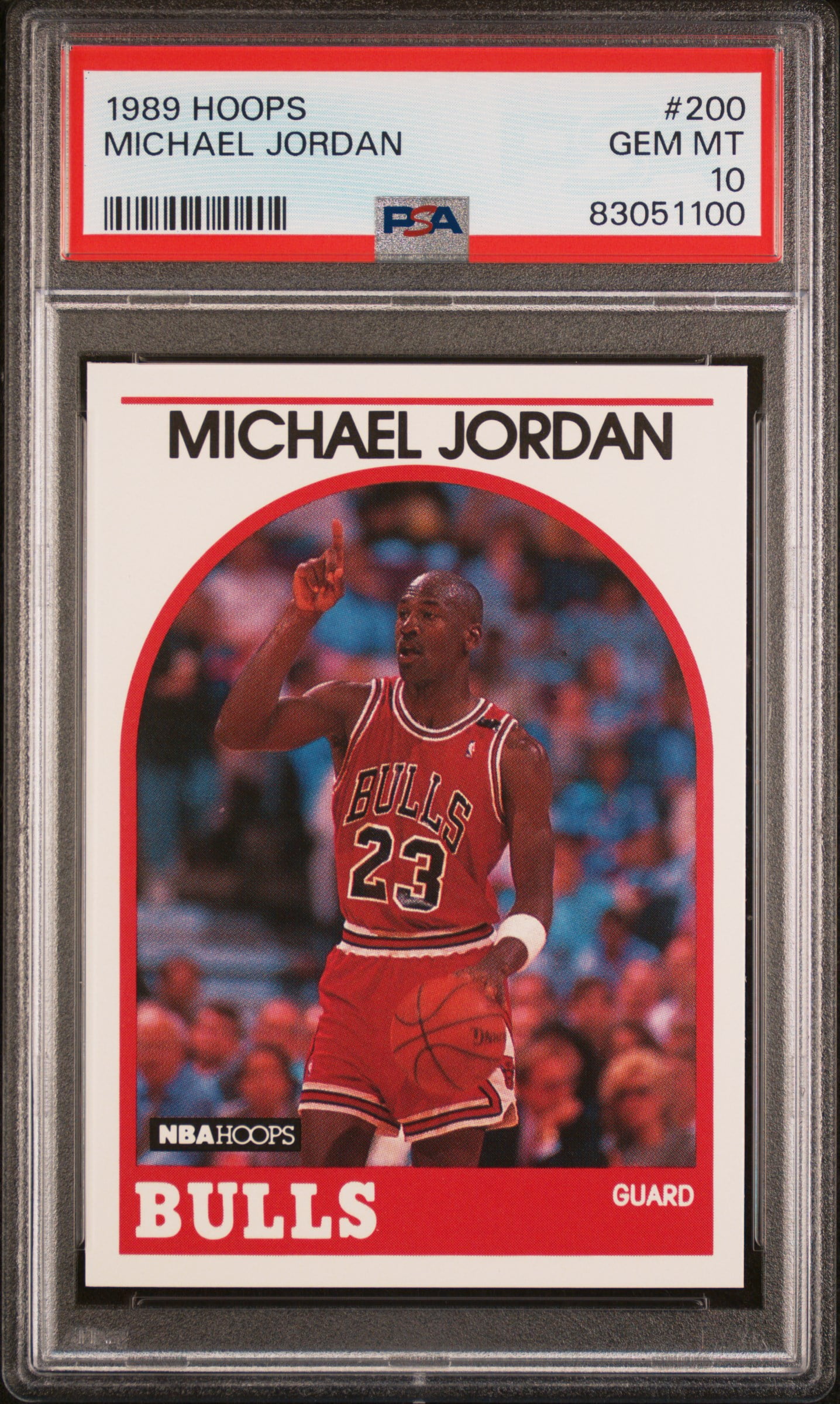 Michael Jordan 1989 Hoops Basketball Card #200 Graded PSA 10 - Walmart.com