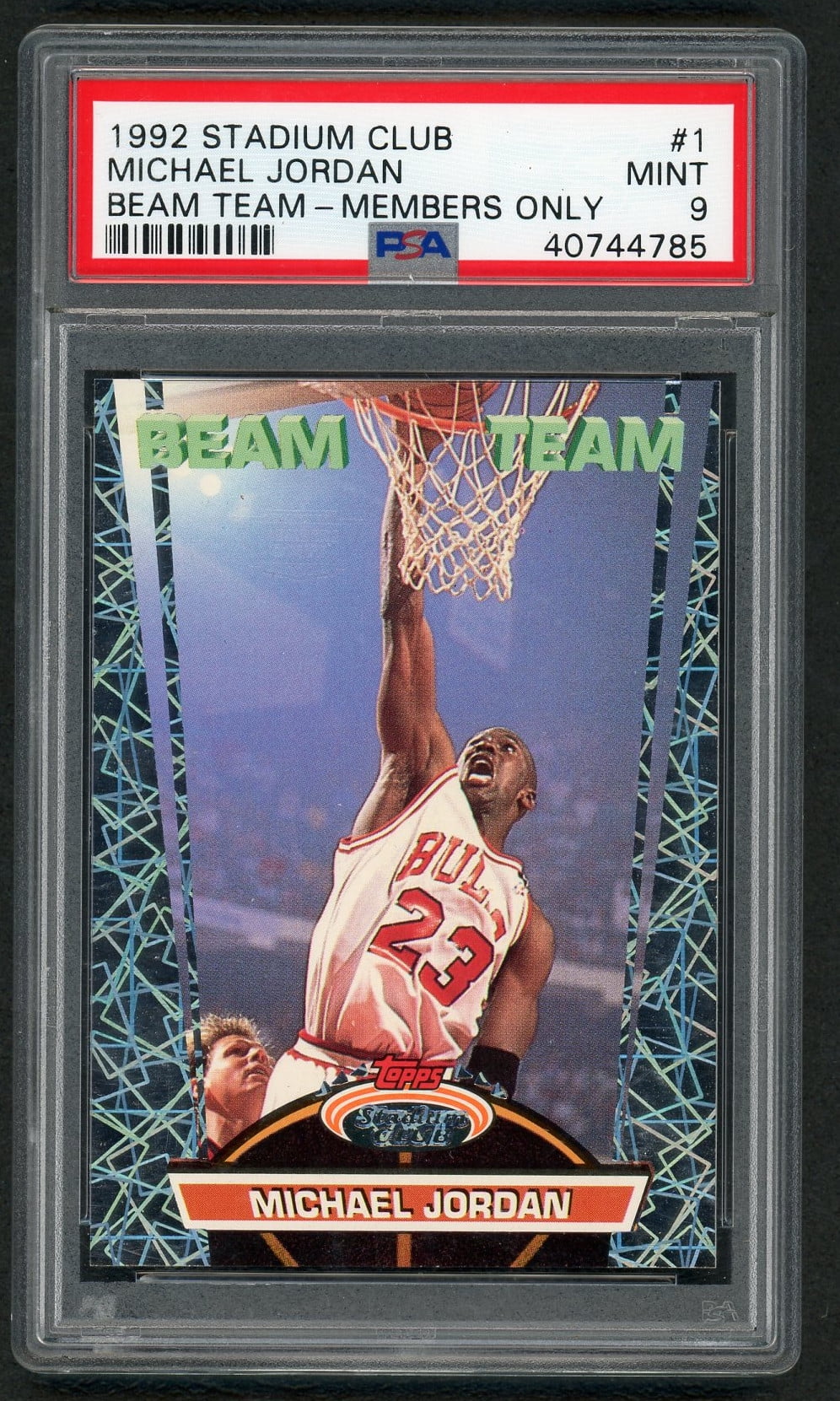 Michael Jordan 1992 Stadium Club Beam Team Members Only Basketball Card ...