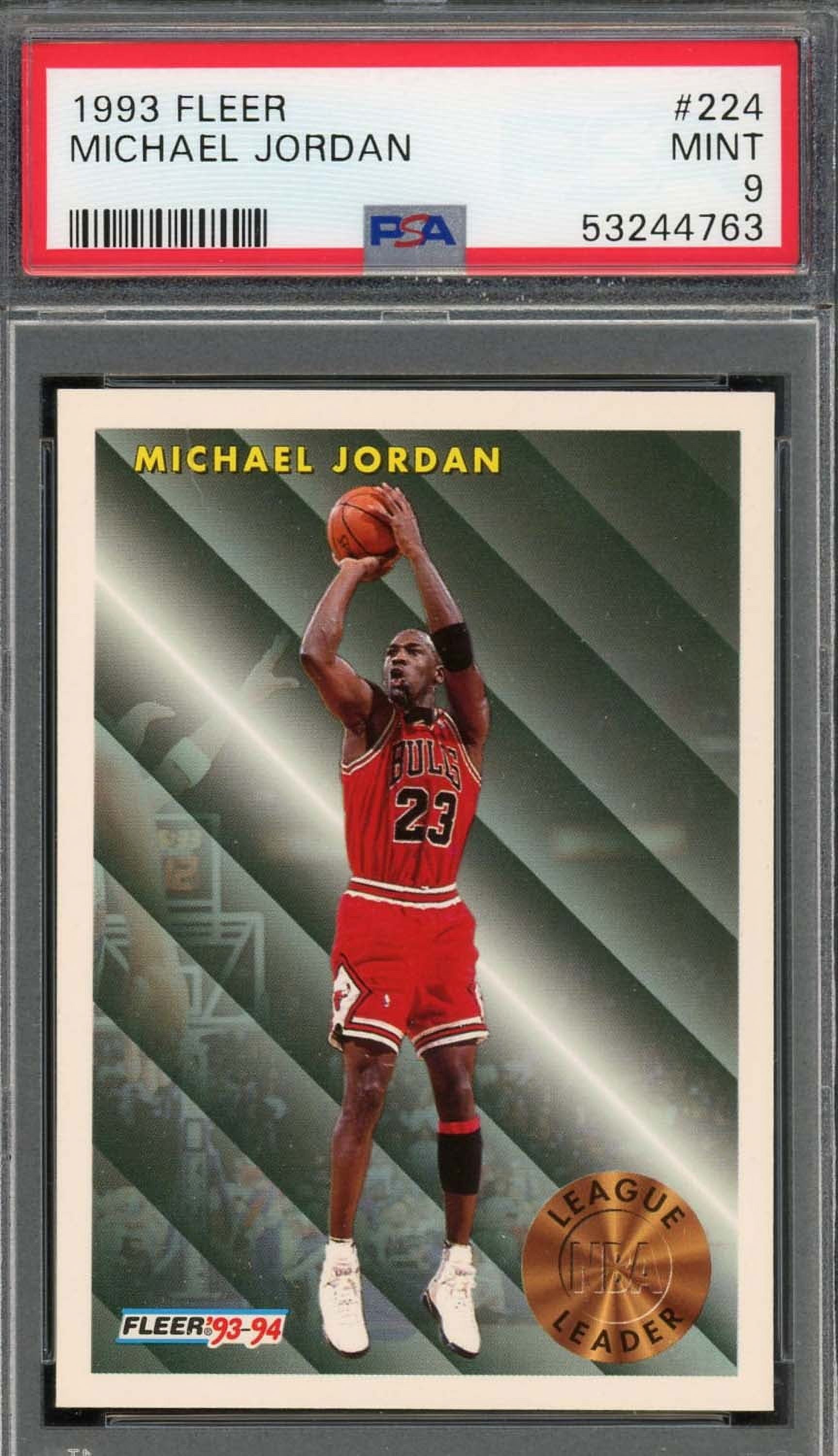 Michael Jordan 1993 Fleer Basketball Card #224 Graded PSA 9 MINT ...