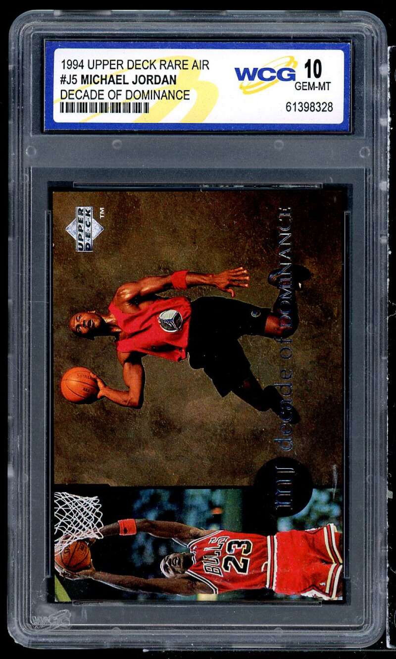 Michael Jordan 1994 Upper Deck Rare Air Decade Of Dominance #j5 WCG 10 ...