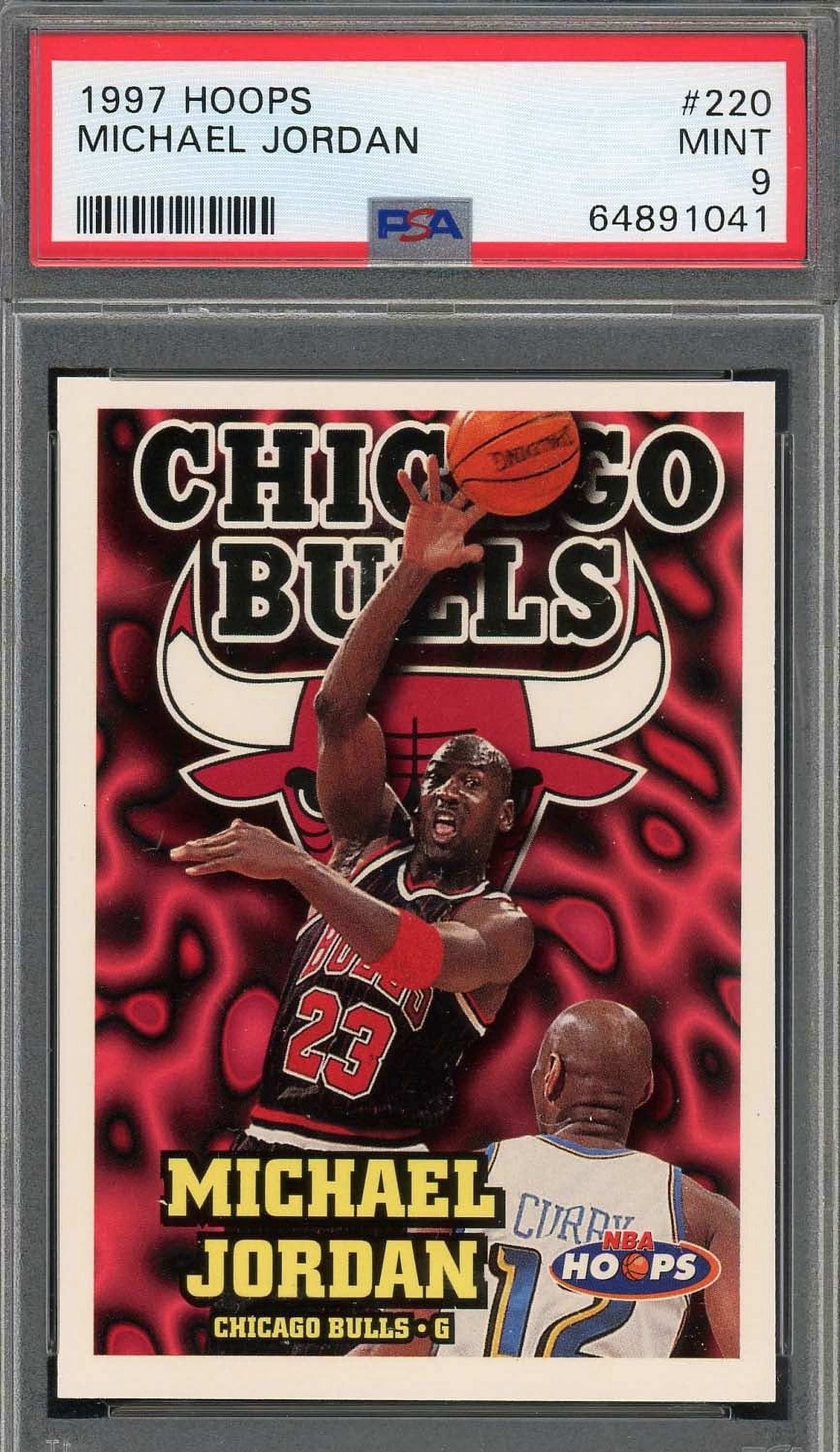 Michael Jordan 1997 Hoops Basketball Card #220 Graded PSA 9 - Walmart.com