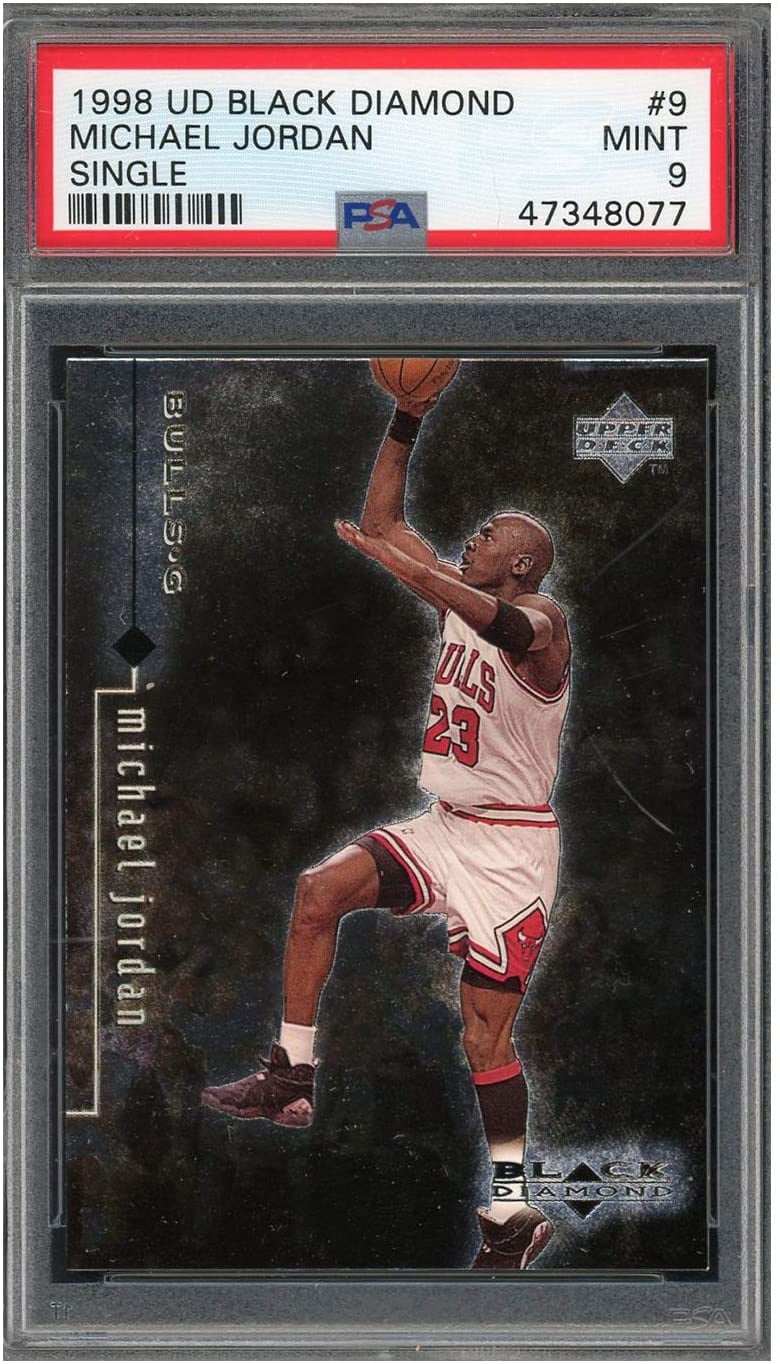 Michael Jordan 1998 Upper Deck Black Diamond Basketball Card #9 Graded ...