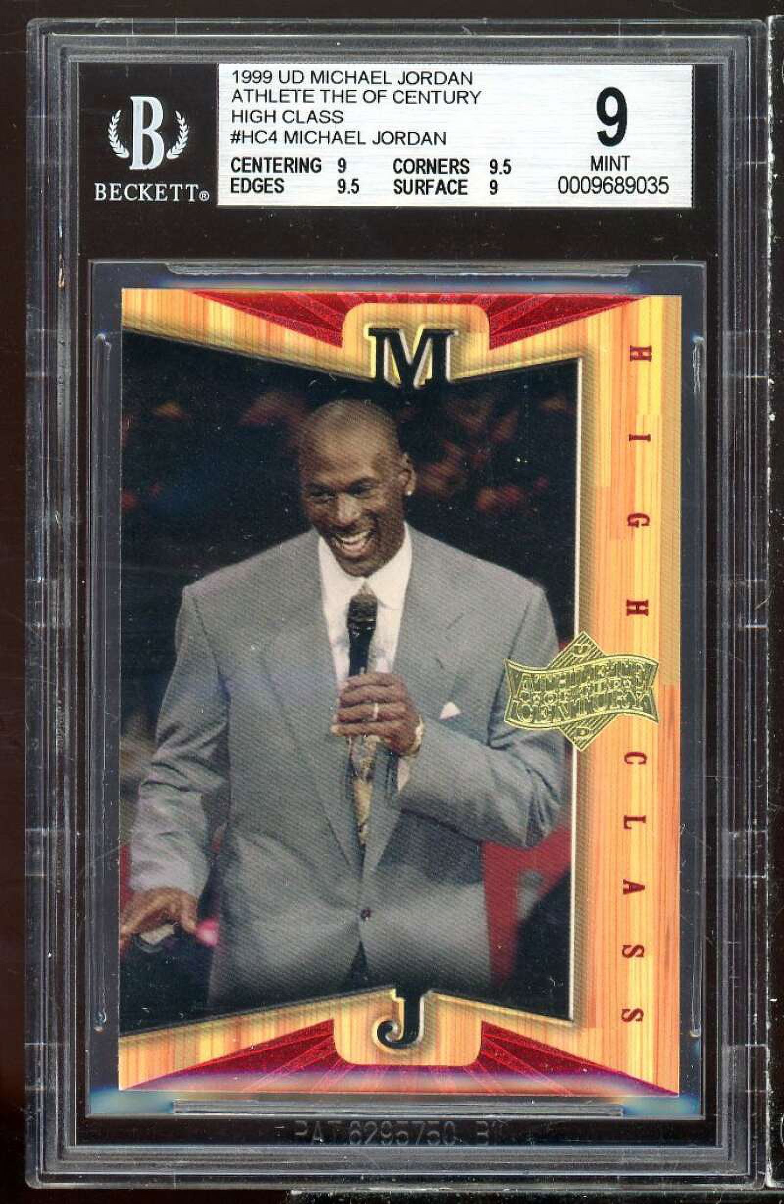 Michael Jordan 1999 UD Michael Jordan Athlete of the Century High Class ...