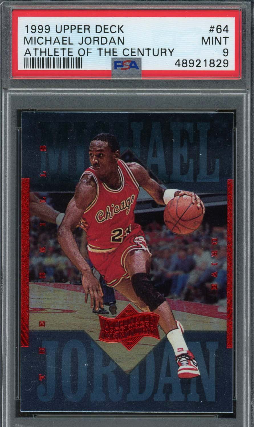 Michael Jordan 1999 Upper Deck Athlete of the Century Basketball Card ...