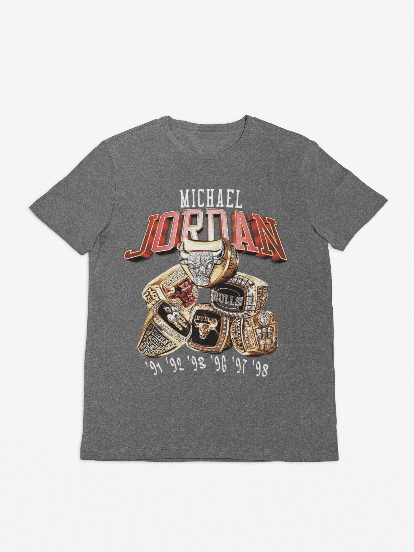 Michael Jordan 6 Rings T-Shirt - Walmart.com