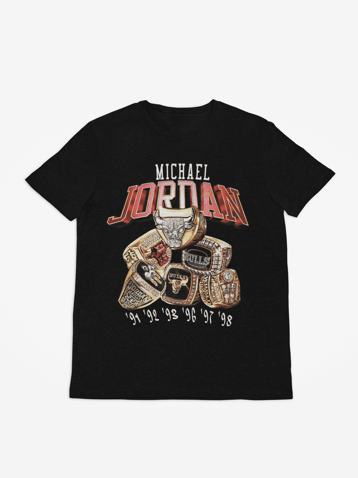Michael Jordan 6 Rings T-Shirt - Walmart.com