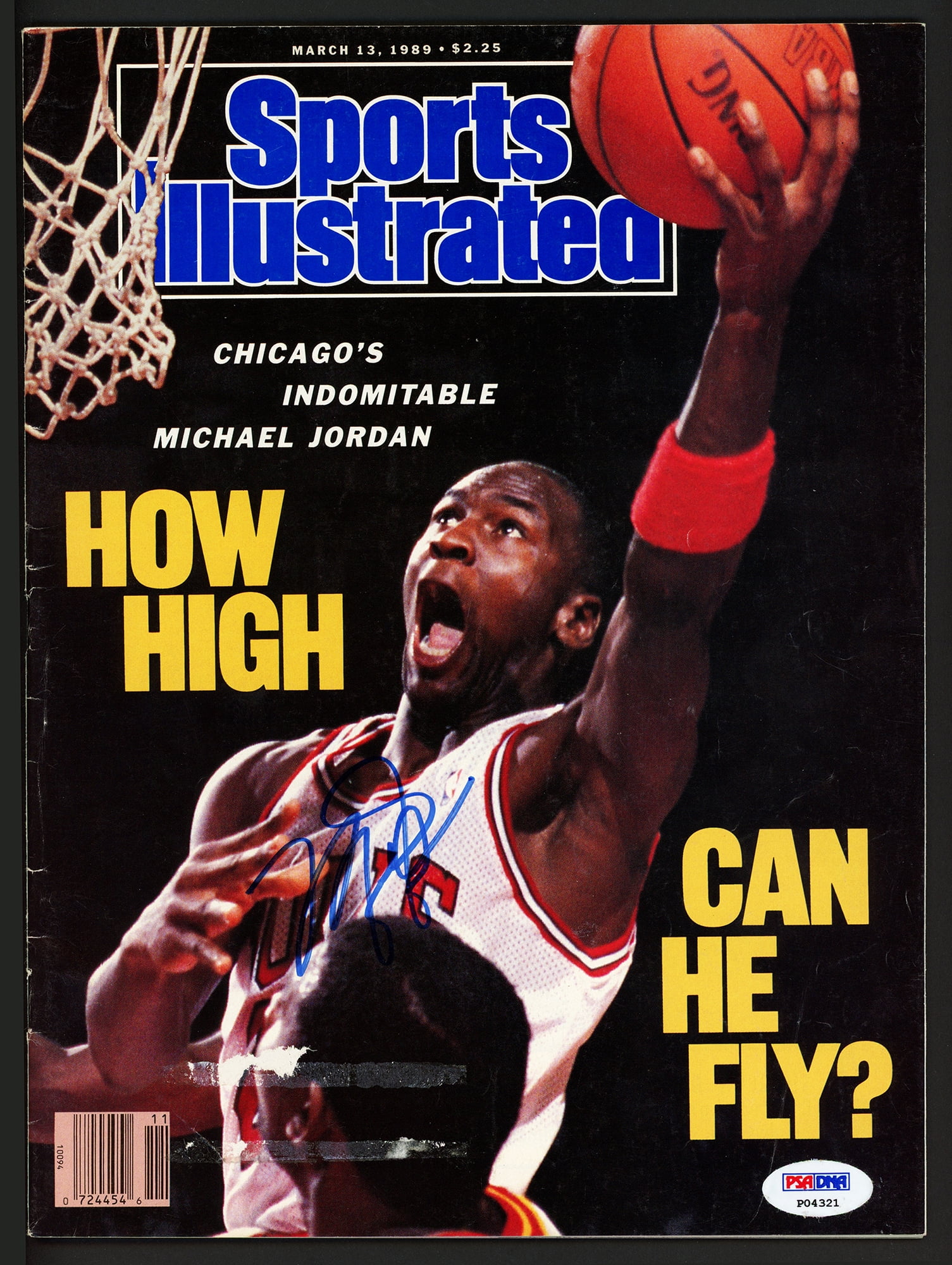 Michael Jordan Autographed Sports Illustrated Magazine 1989 Edition ...