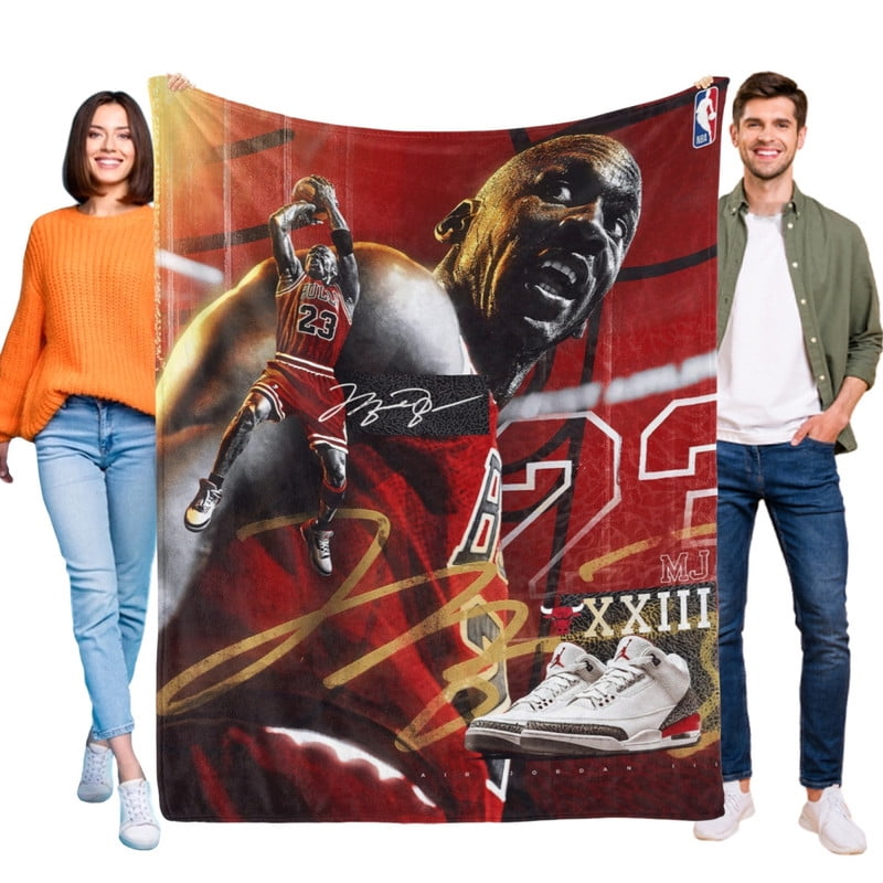 Michael Jordan Basketball Player Blanket Soft Throw Blanket Micro ...