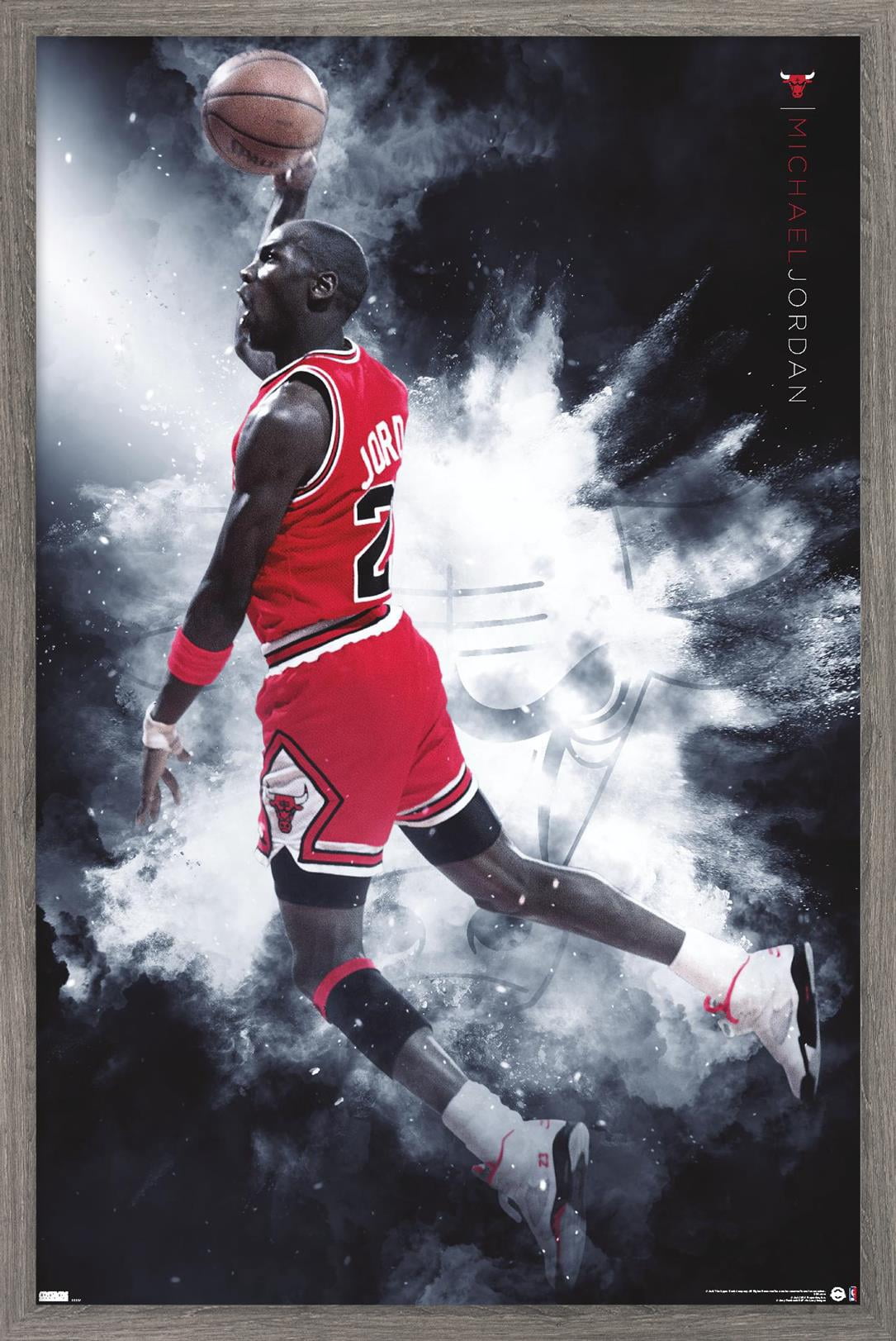Framed Michael Jordan Poster