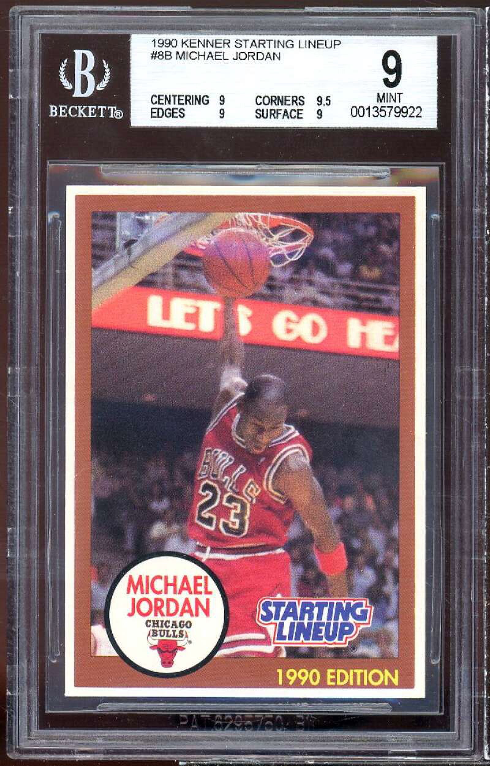 Michael Jordan Card 1990 Kenner Starting Lineup #8b BGS 9 (9 9.5 9 9 ...