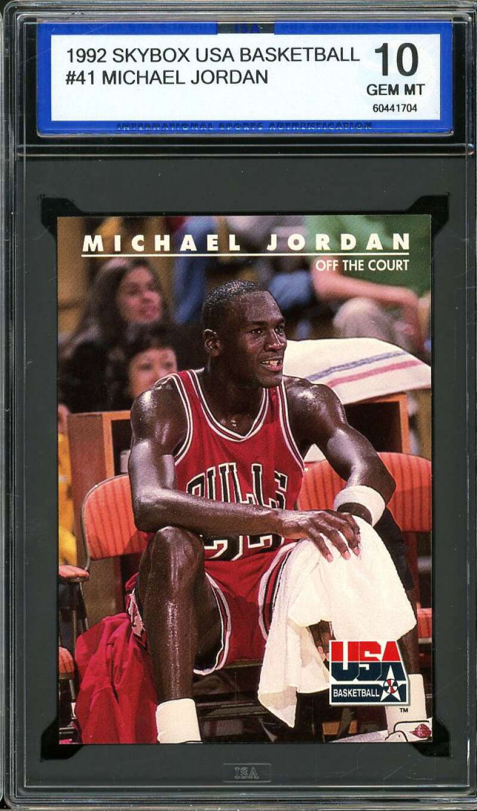 Michael Jordan Card 1992-93 SkyBox USA #41 ISA 10 GEM MINT - Walmart.com