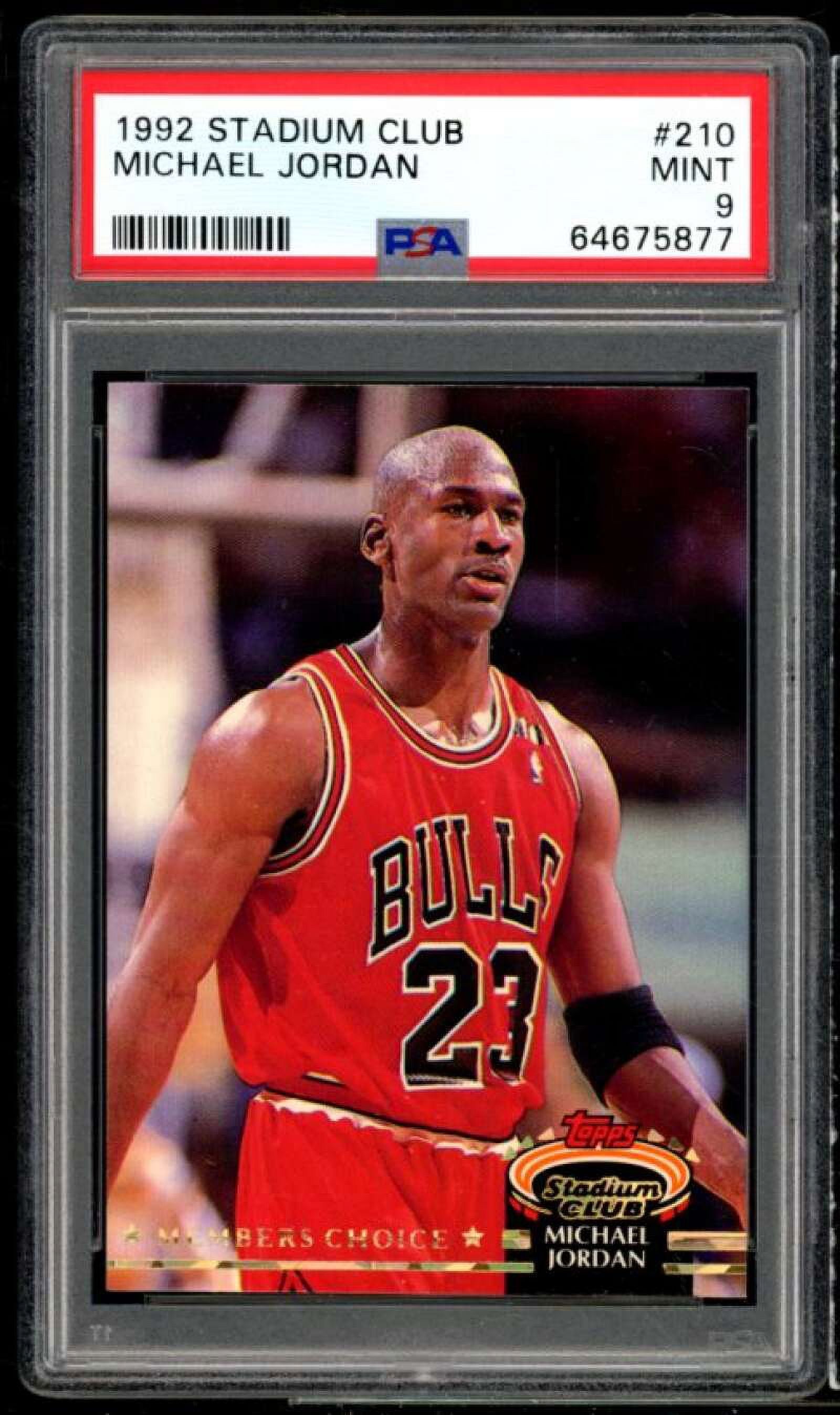 Michael Jordan Card 1992-93 Stadium Club #210 PSA 9 - Walmart.com