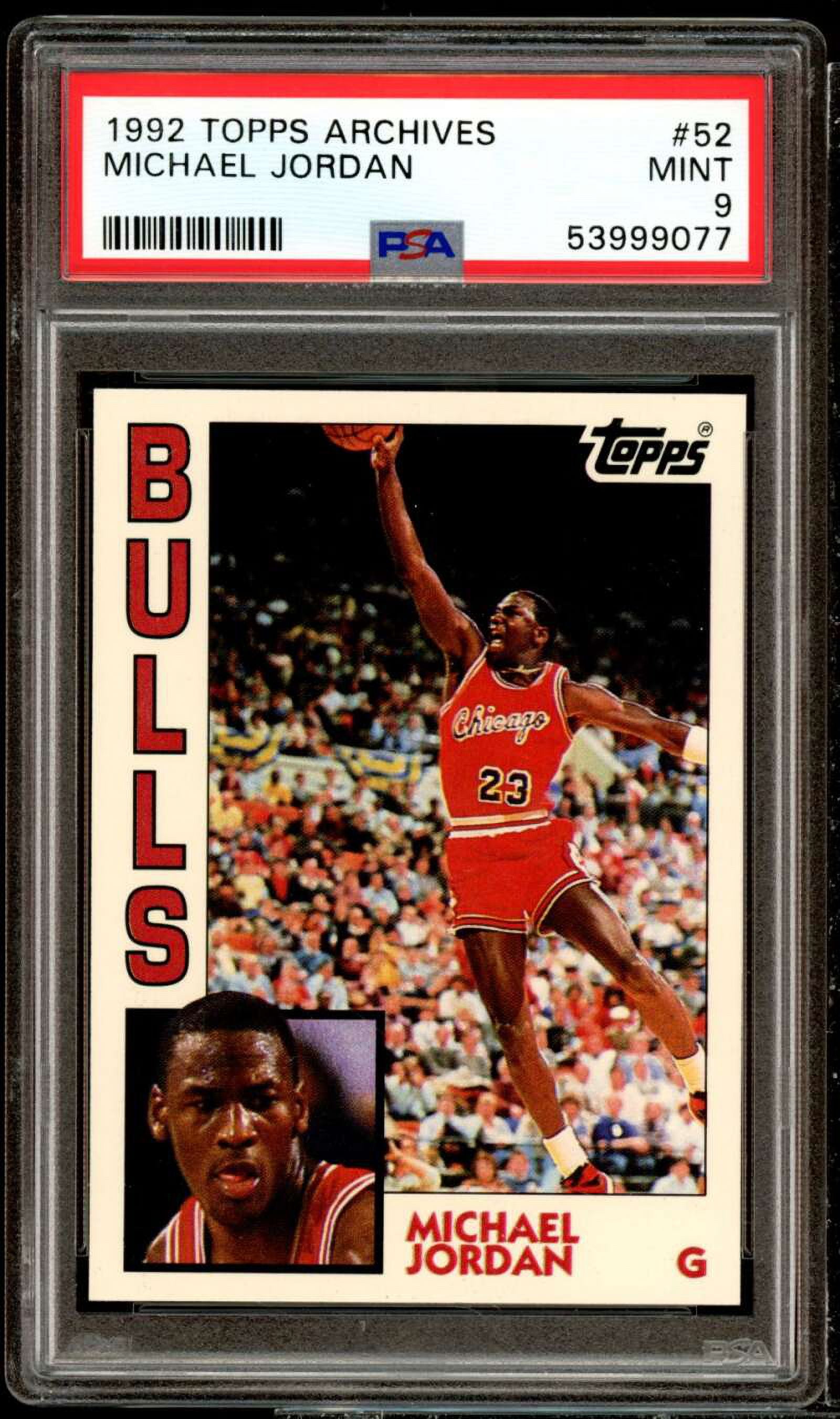 Michael Jordan Card 1992-93 Topps Archives #52 PSA 9 - Walmart Business ...