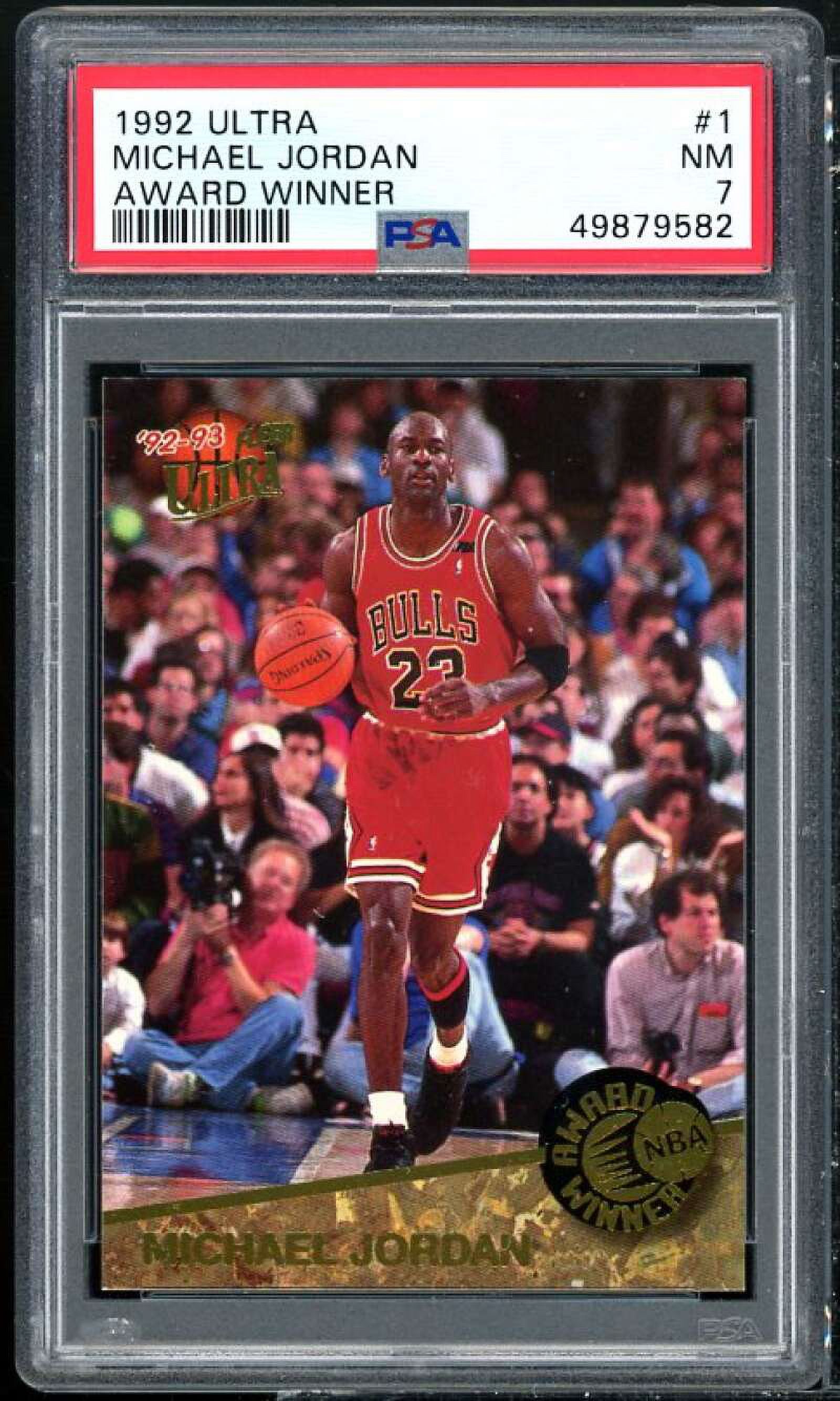 Michael Jordan Card 1992-93 Ultra Award Winner #1 PSA 7 - Walmart.com