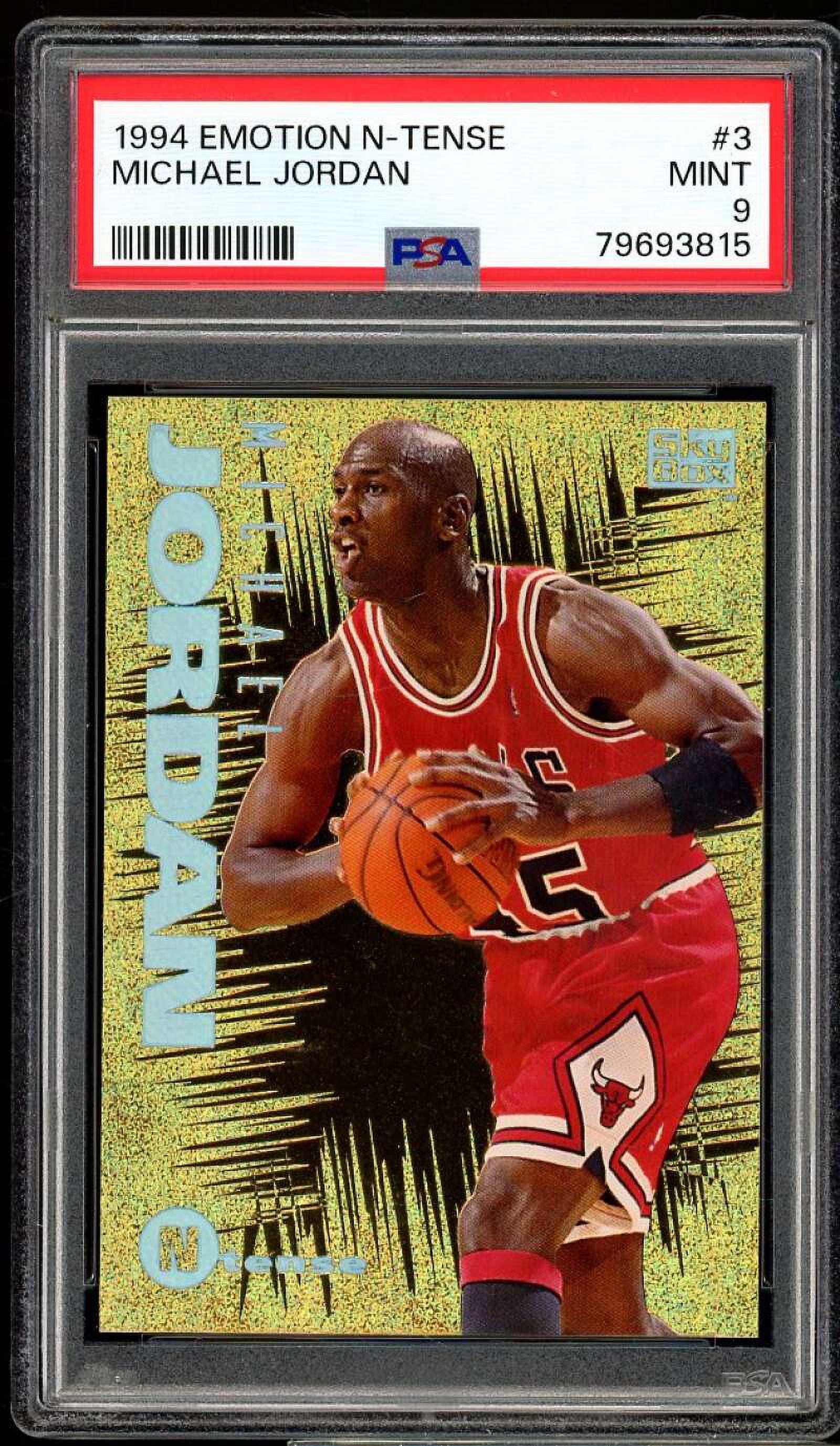 Michael Jordan Card 1994-95 Emotion N-Tense #3 PSA 9 - Walmart.com