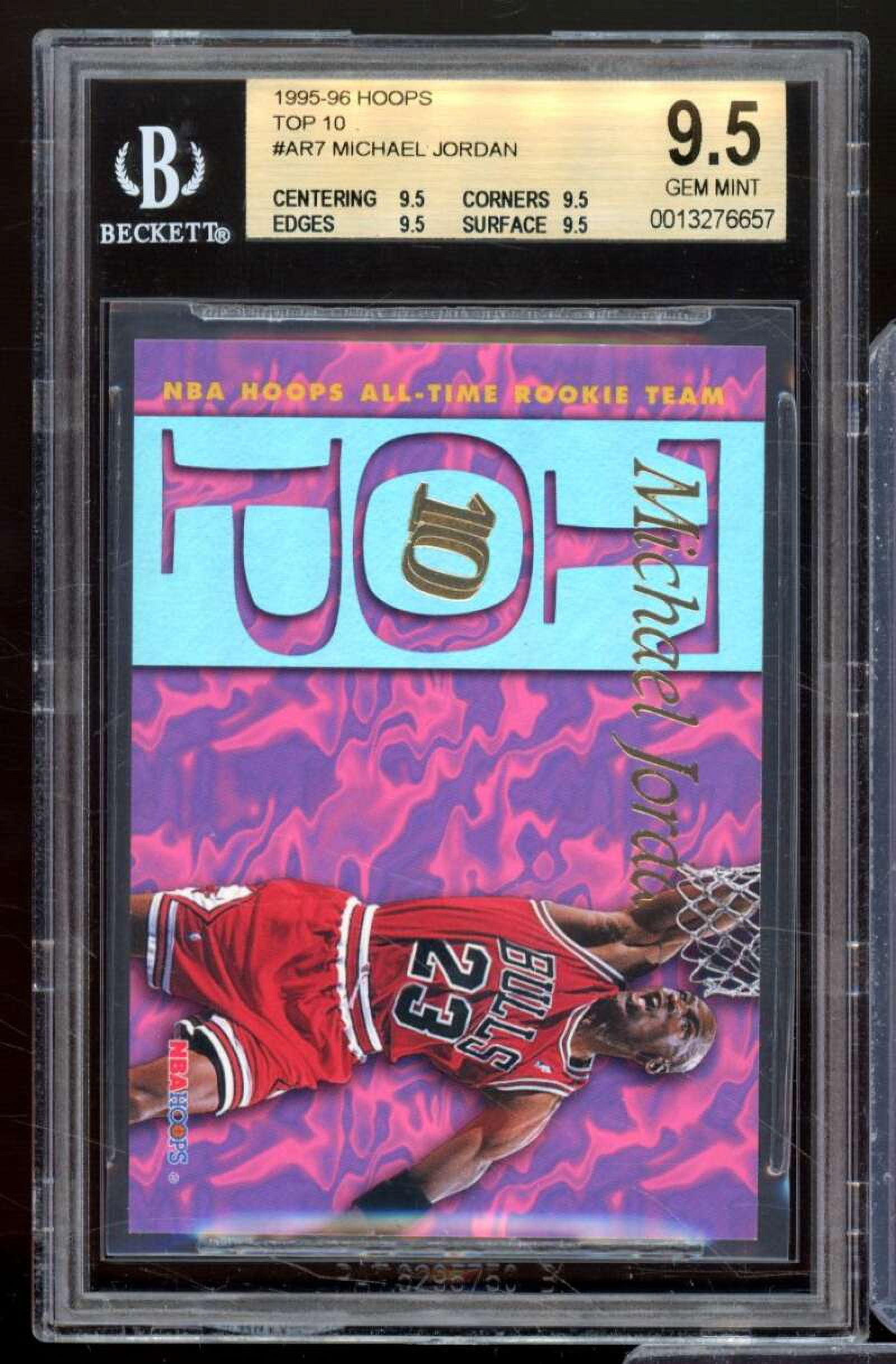 Michael Jordan Card 1995-96 Hoops Top 10 #AR7 BGS 9.5 - Walmart.com