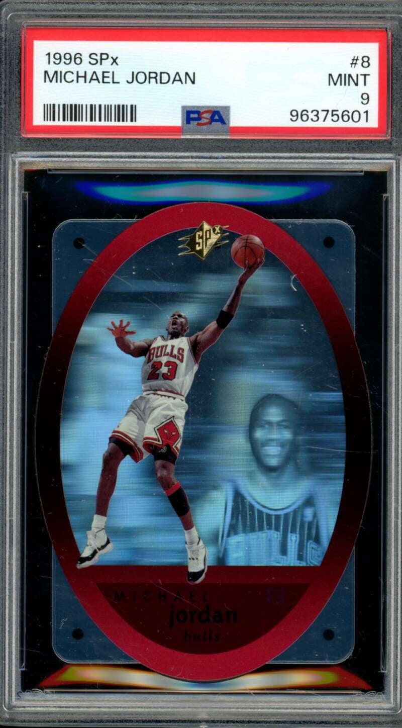 Michael Jordan Card 1996-97 SPx #8 PSA 9 - Walmart.com