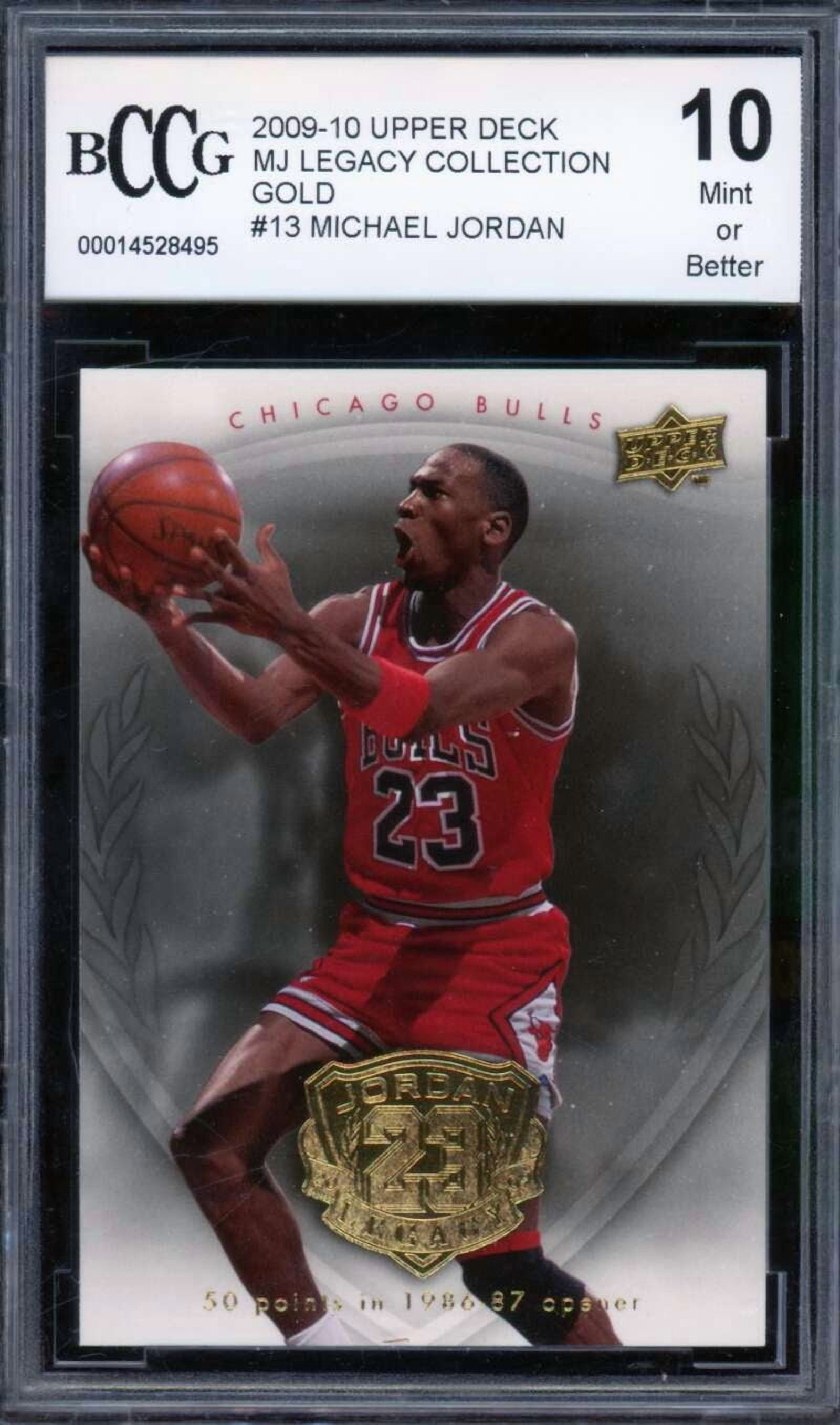 Michael Jordan Card 2009-10 Upper Deck MJ Legacy Collection Gold #13 ...