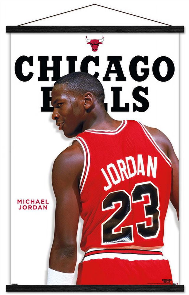 Michael Jordan - Feature Series Wall Poster with Magnetic Frame, 22.375 ...