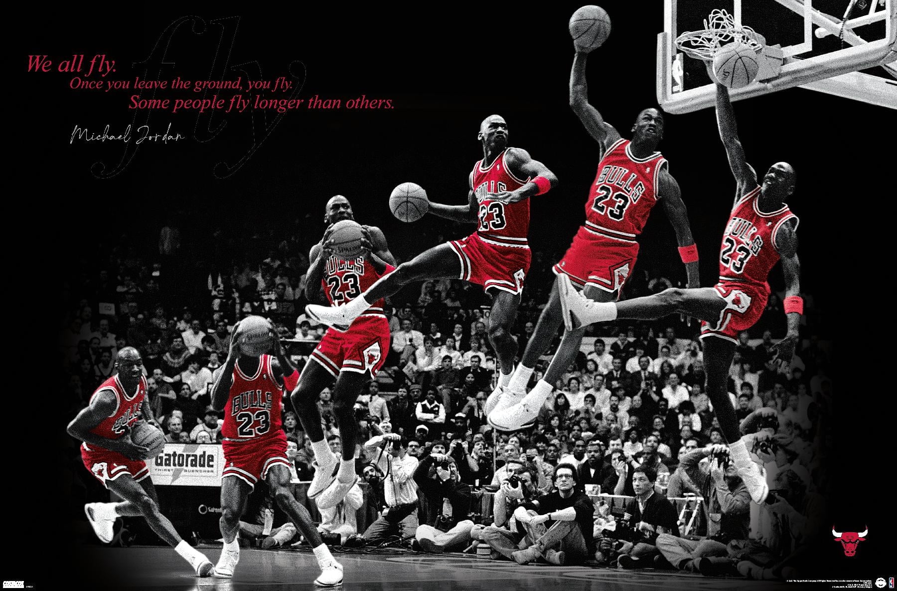"NBA Michael Jordan - High Quality Fly Wall Poster, 22.375"" x 34 ...