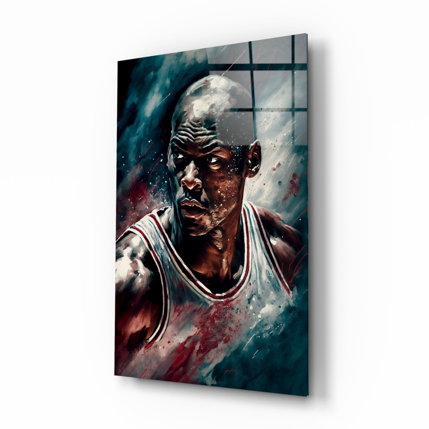 Michael Jordan Glass Wall Art || Designer Collection - Walmart.com