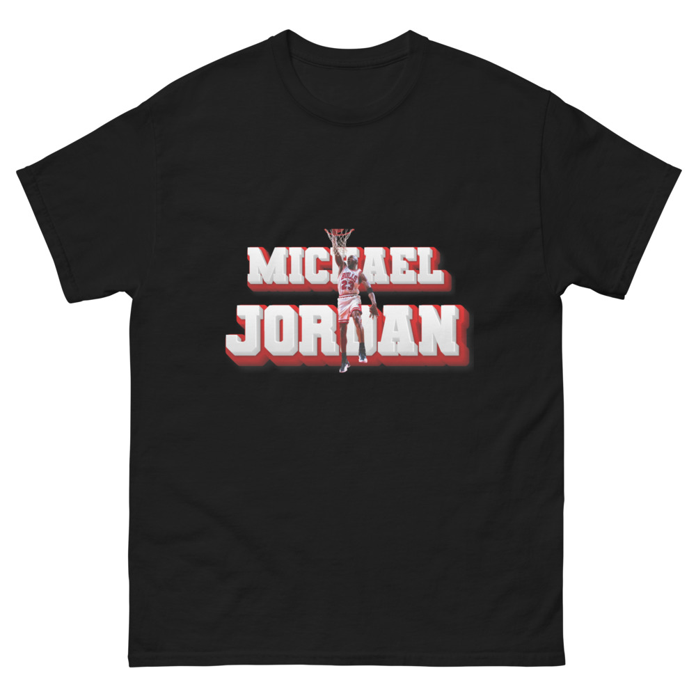 Michael Jordan Icon Unisex classic tee (Black, M) - Walmart.com