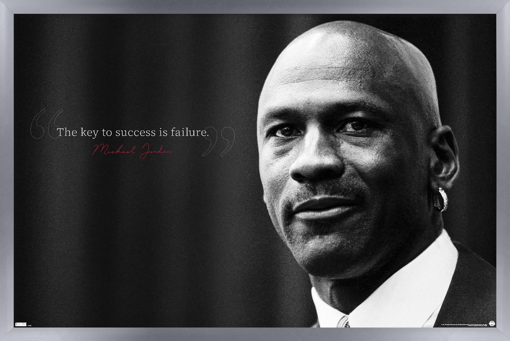 Michael Jordan - Key To Success Wall Poster, 14.725" x 22.375" Framed ...