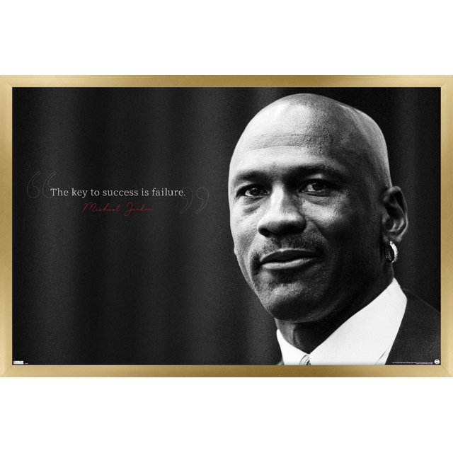 Michael Jordan - Key To Success Wall Poster, 22.375" x 34" Framed ...
