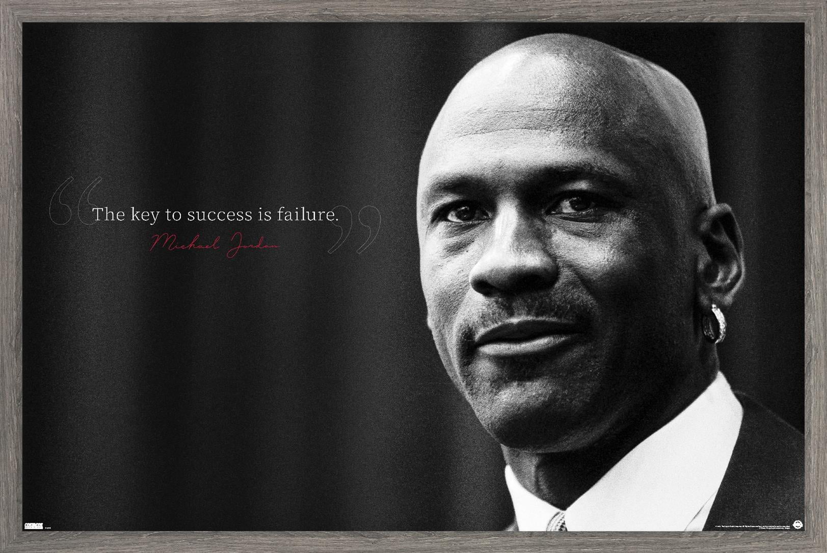 Michael Jordan - Key To Success Wall Poster, 22.375" x 34" Framed ...